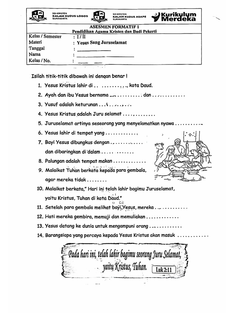 Religion Grade 1 (Sem 2) | PDF