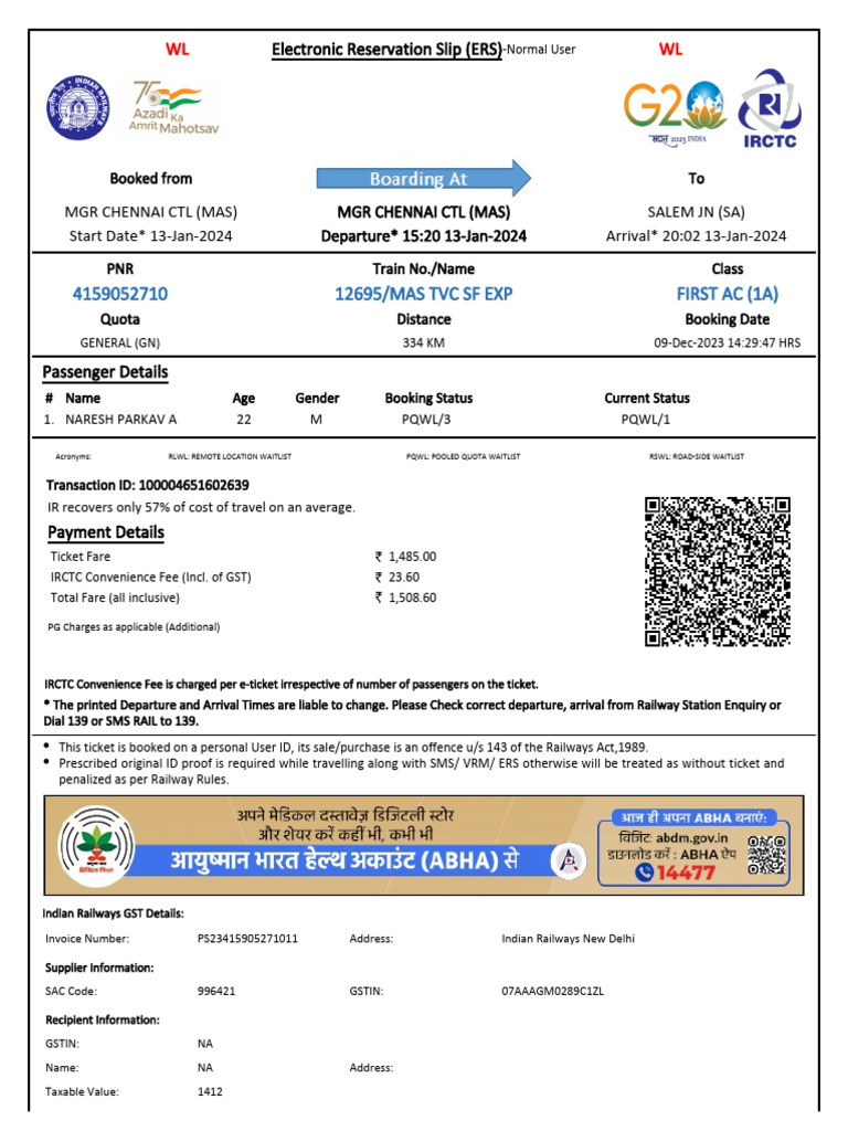 12695/mas TVC SF Exp First Ac (1A) : WL WL | PDF