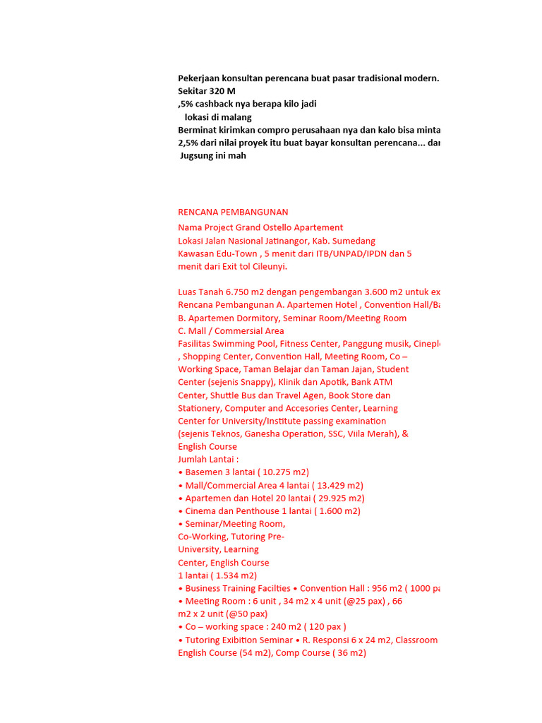 Sumary .... Apartemen | PDF | Griya & Taman