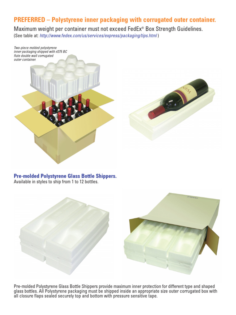 Wine Shipping Packaging Brochure | PDF | Packaging And Labeling | Equipment