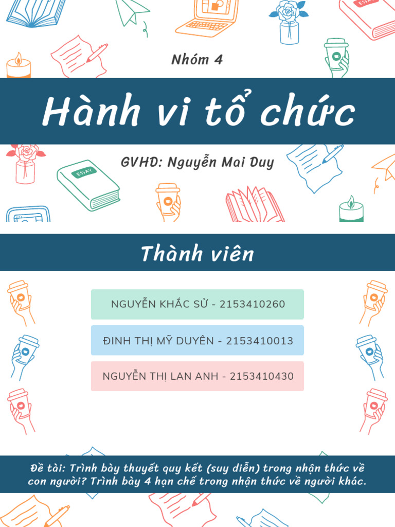 Nhóm 4 - Hành VI T CH C | PDF