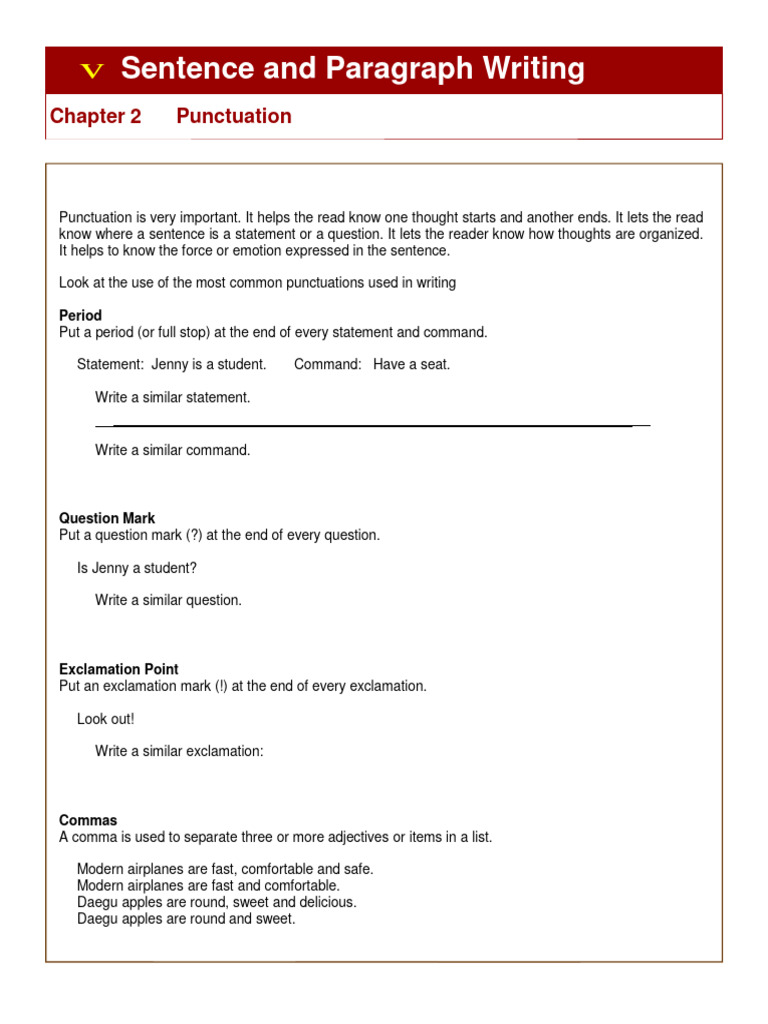 Punctuation Guide for Writing | PDF | Comma | Punctuation