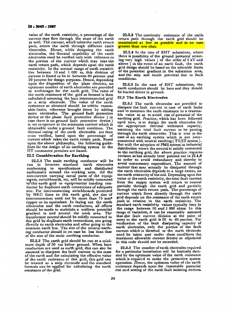 IS 3043 - Earth resistance | PDF