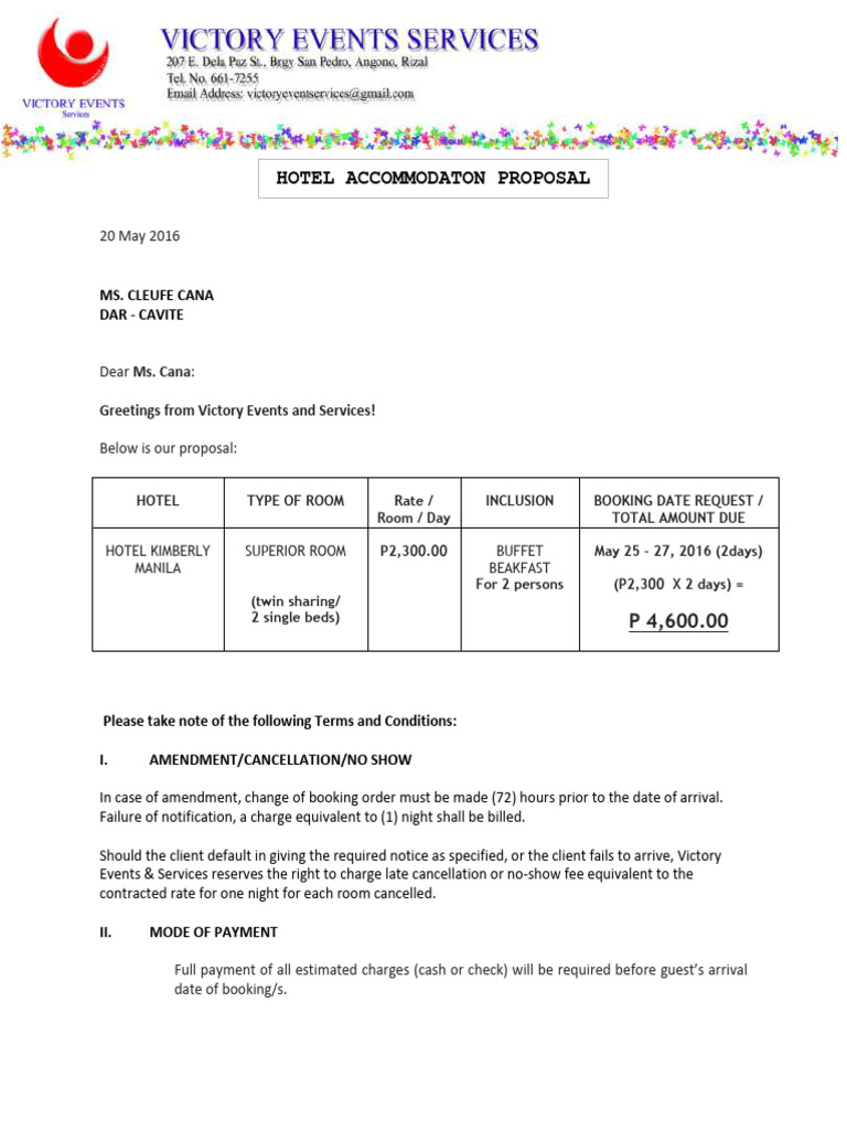 Conforme Proposal Dar Cavite | PDF
