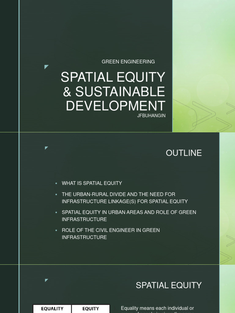 A2 - Buhangin - SPATIAL EQUITY | PDF | Infrastructure | Sustainability