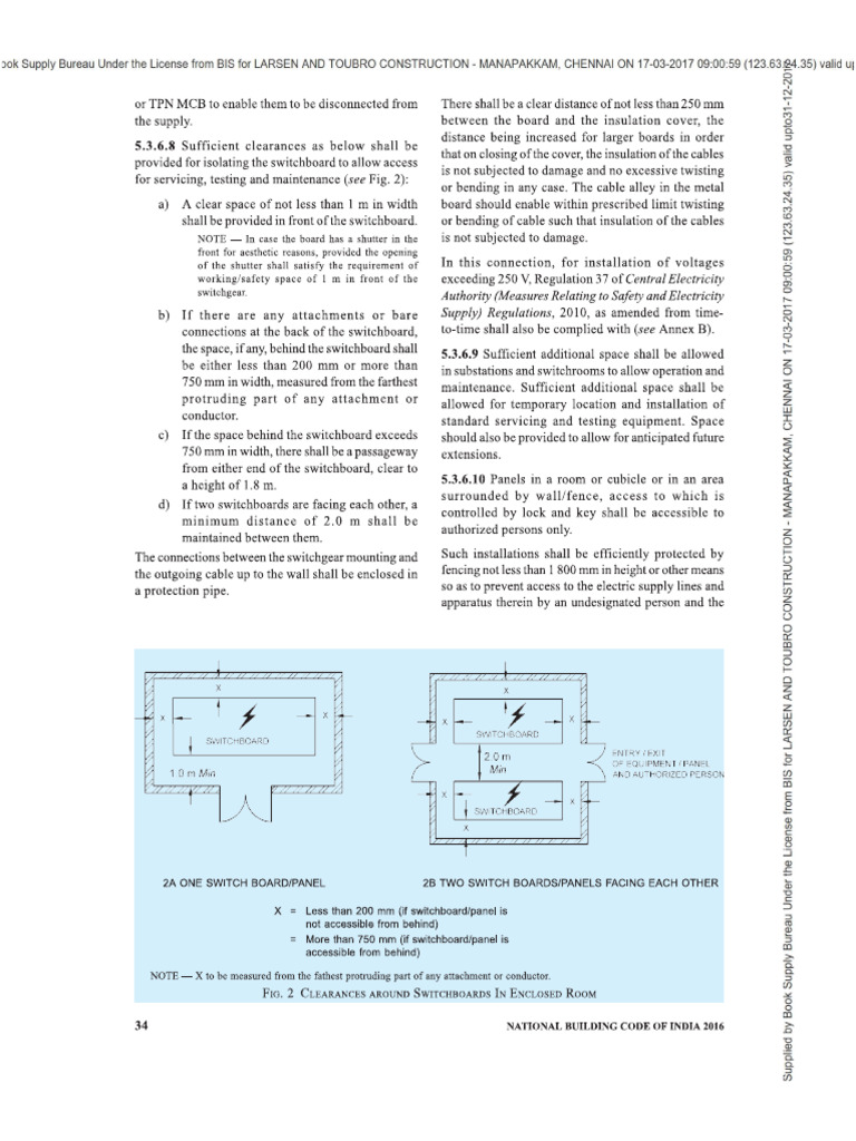 NBC - Distance Between Panel | PDF