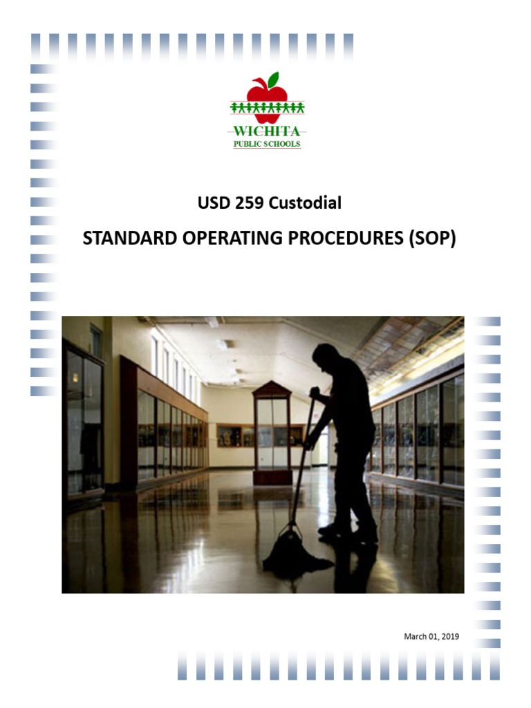 USD 259 Custodial SOP Overview | PDF | Vacuum Cleaner | Toilet