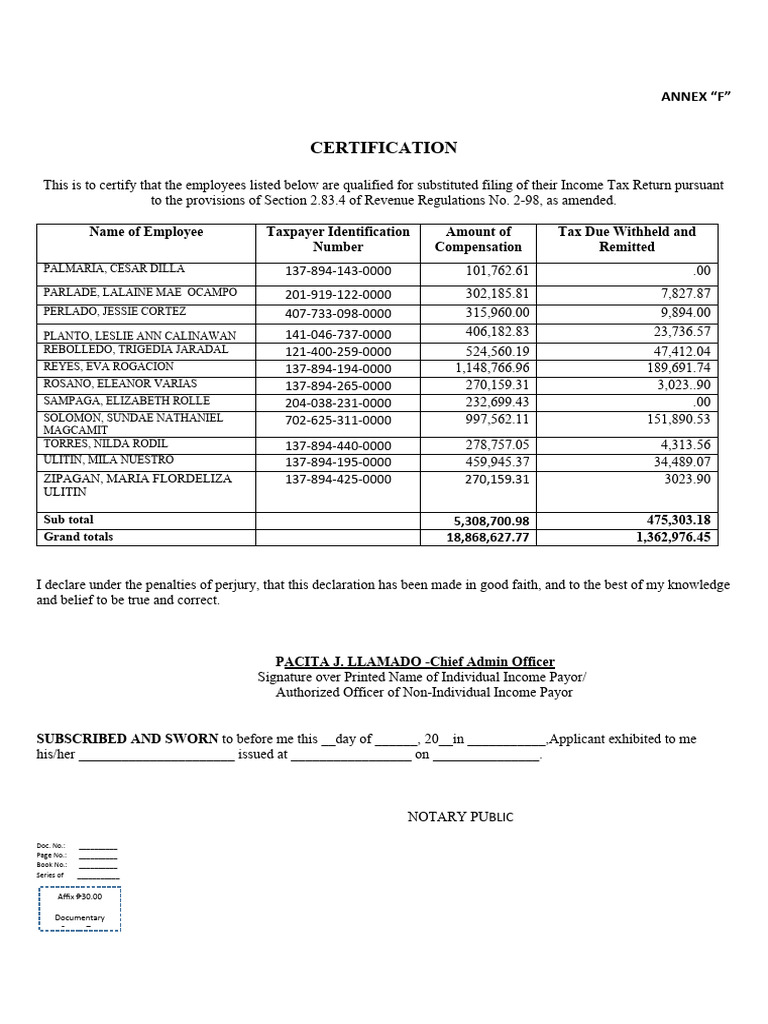 Annex F RR 11-2018 3 | PDF | United States Law | Public Finance
