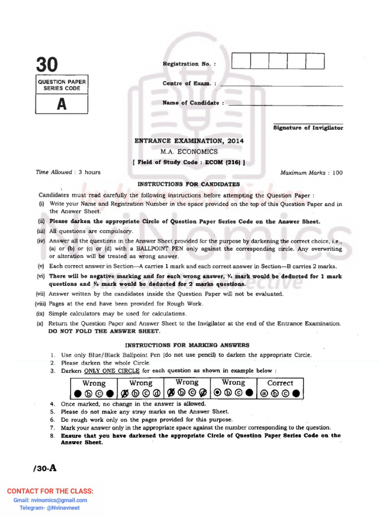 JNU MA ECO PYQ 2014-21 by NviNomics | PDF | Elasticity (Economics) | Demand