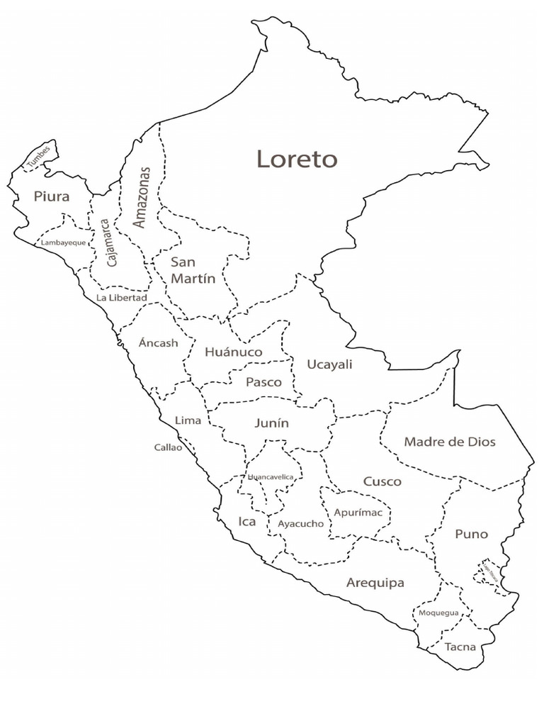 Mapa Del Perù | PDF