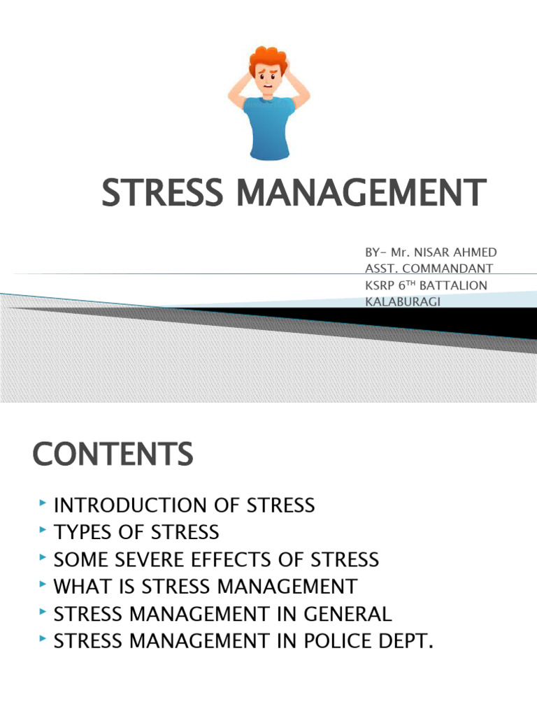 Stress Management | PDF | Stress (Biology) | Stress Management