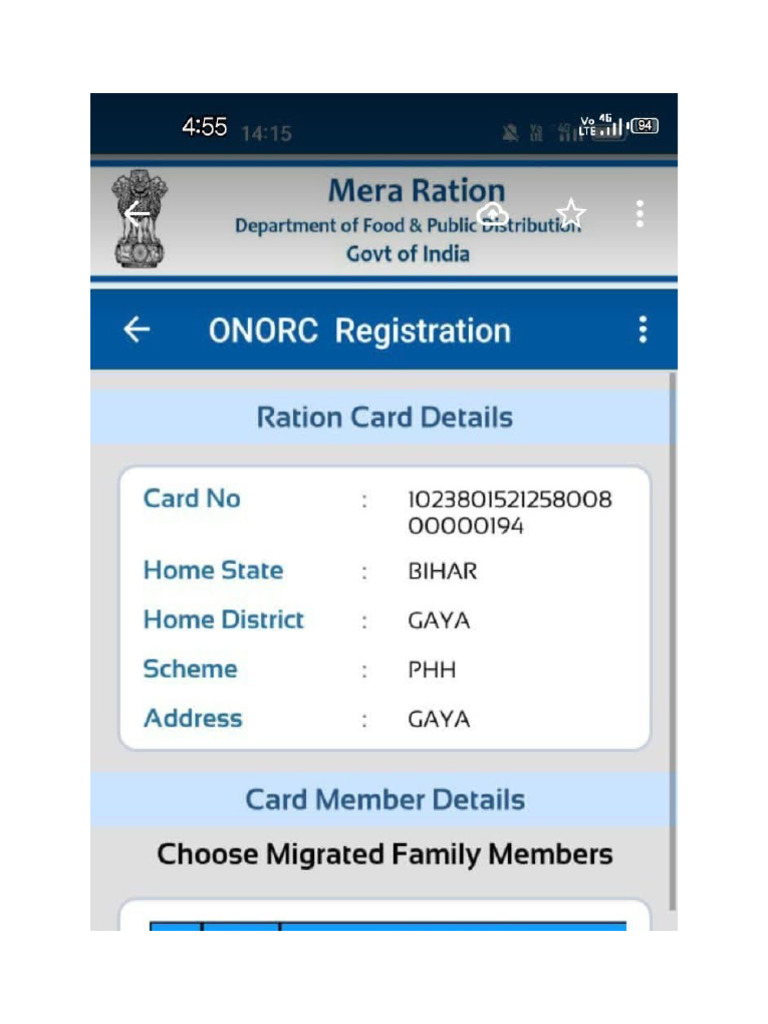 Ration Card | PDF