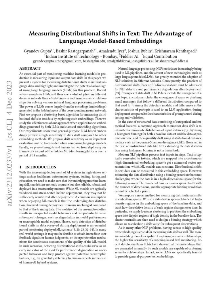 Measuring Distributional Shifts in Text-The Advantage of Language ... Measuring Distributional Shifts in Text-The Advantage of Language ...