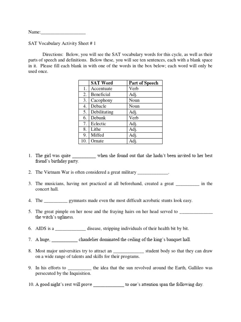 SAT Word List 01 E&M | PDF