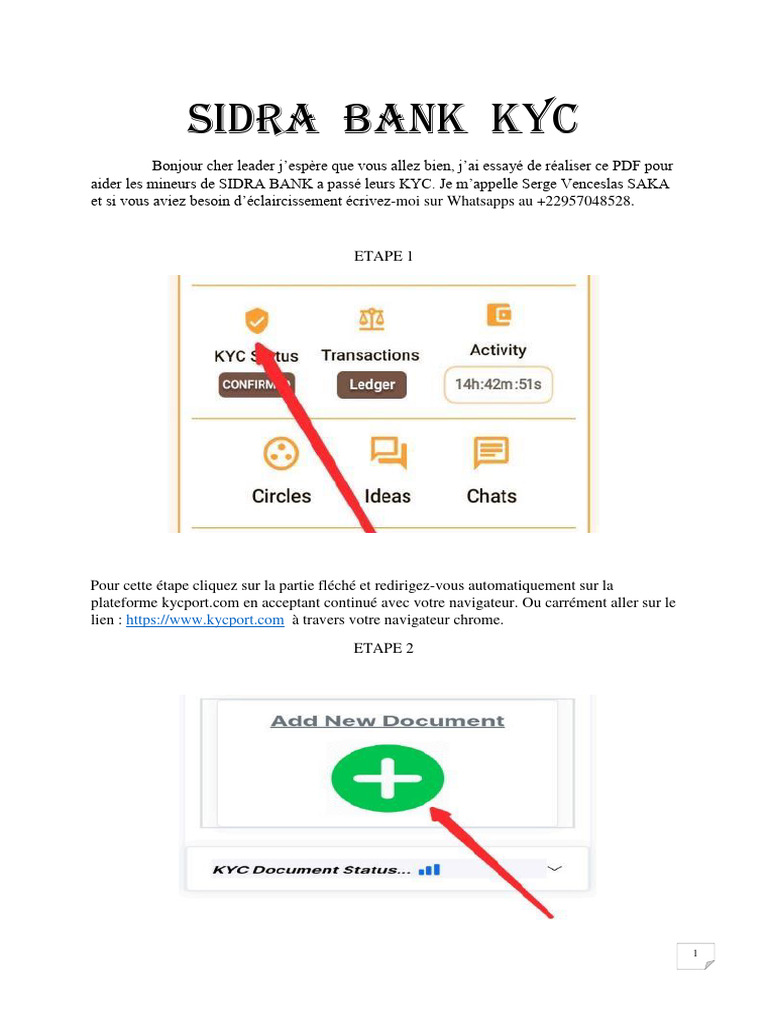 Sidra Bank - Sidra Kyc | PDF | Jeux et activités