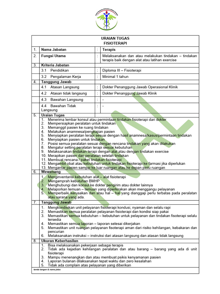 Uraian Tugas Fisioterapi Fauzan | PDF | Pengembangan Diri | Kesehatan Holistik