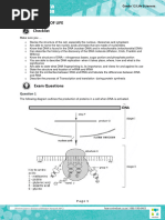 G12 LFSC (QP) DNA Code of life topic test | PDF | Dna | Rna