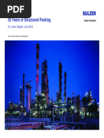 Sulzer Structured Packings PDF | PDF | Distillation | Stainless Steel