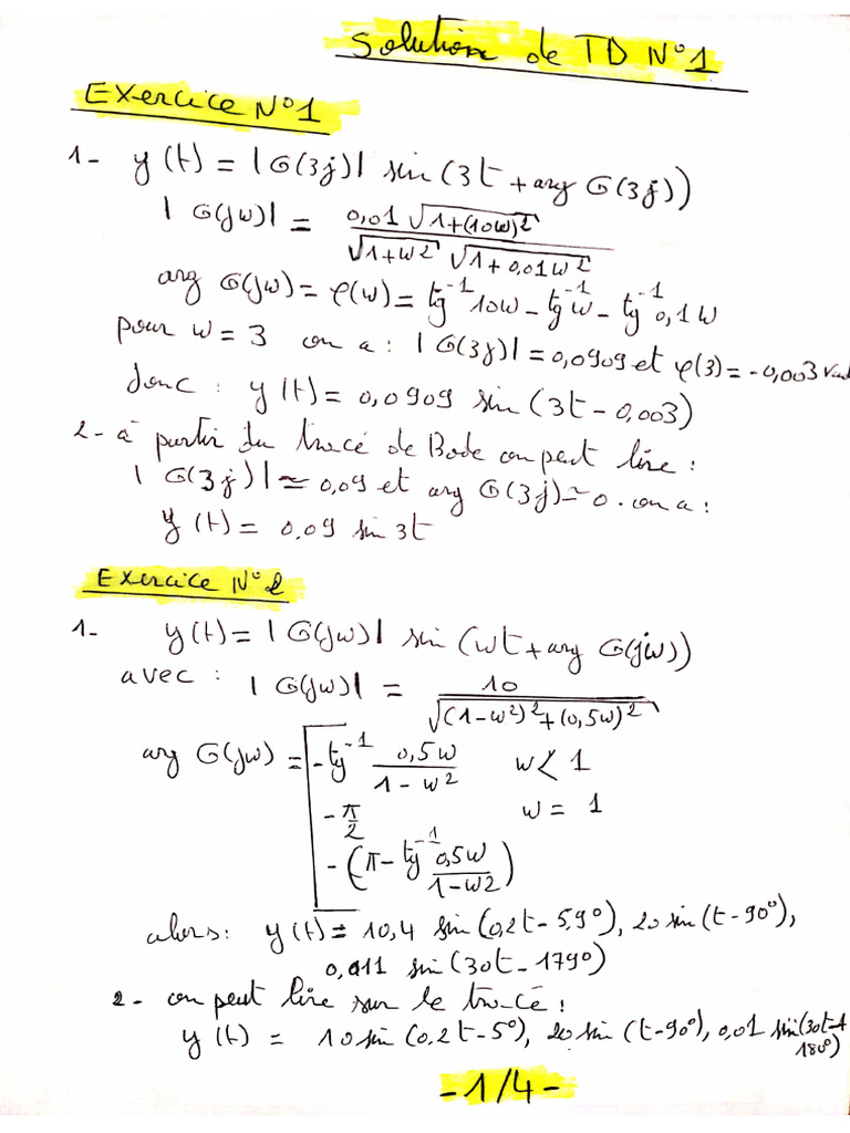 Solution TD1 | PDF