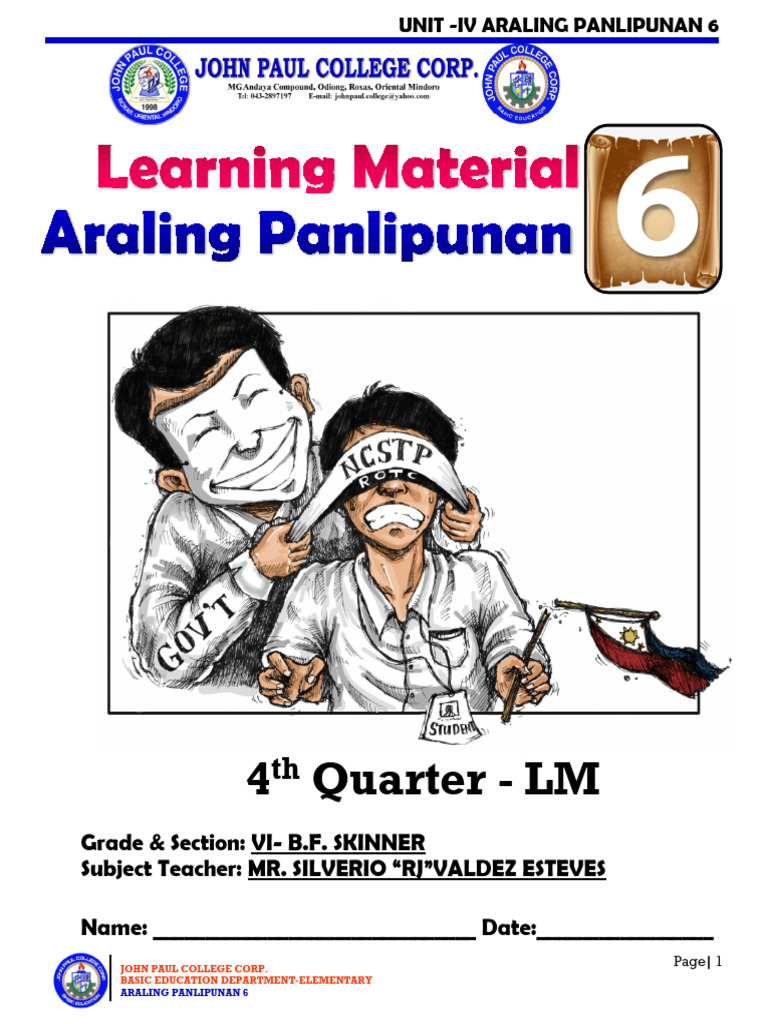 Ap 6 LM Quarter 4 | PDF