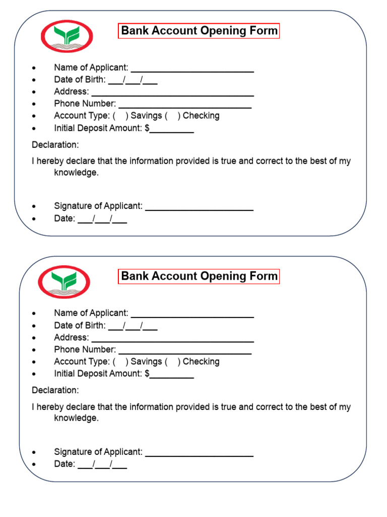 Opening A Bank Account Activity | PDF | Transaction Account | Banks