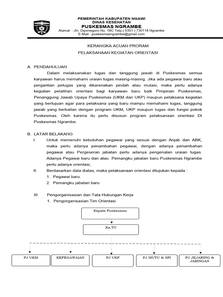 Kak Orientasi Program Dan Jabatan 2024 | PDF