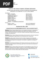 Resolution Sample Deped | PDF | Philippines