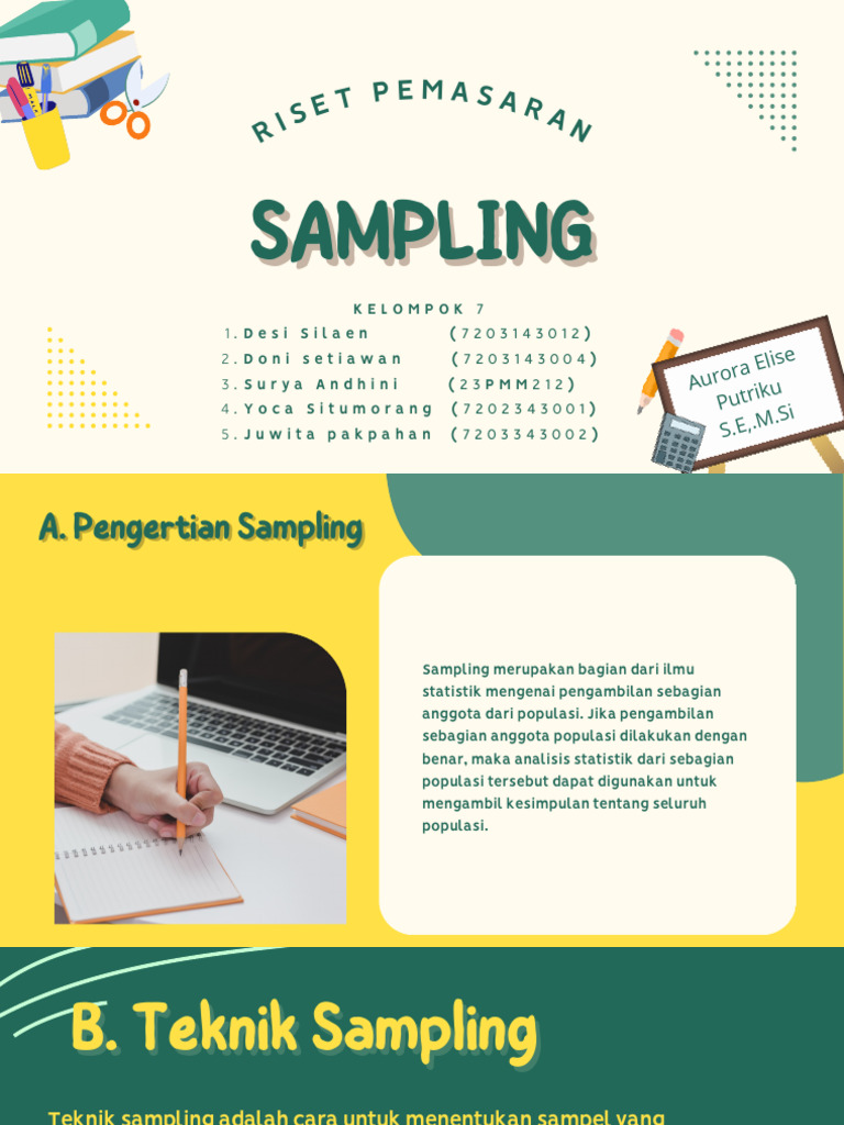 Teknik dan Jenis Sampling dalam Statistik | PDF | Sains & Matematika