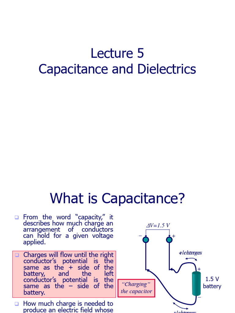 Capacitance | PDF | Capacitor | Capacitance