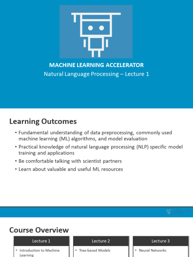 MLA NLP Lecture1 | PDF