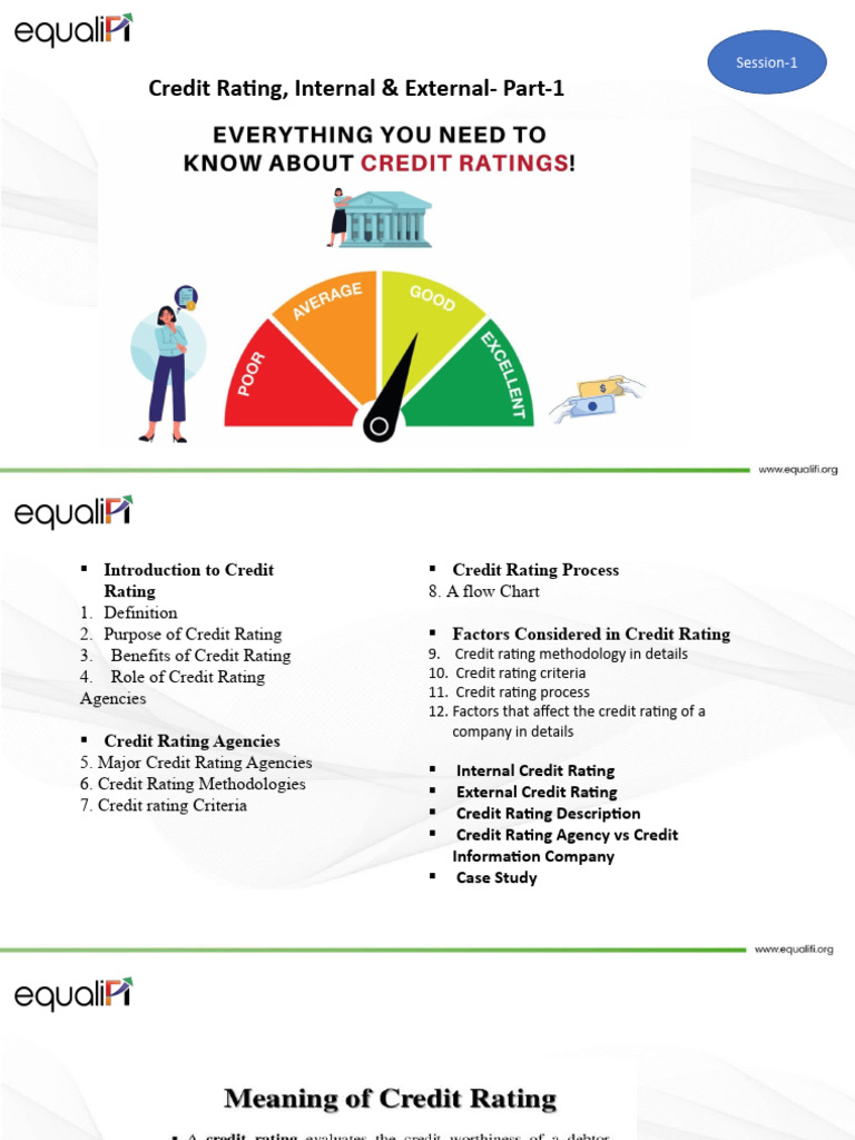 CCRA Session 7 | PDF | Credit Rating | Credit Rating Agency