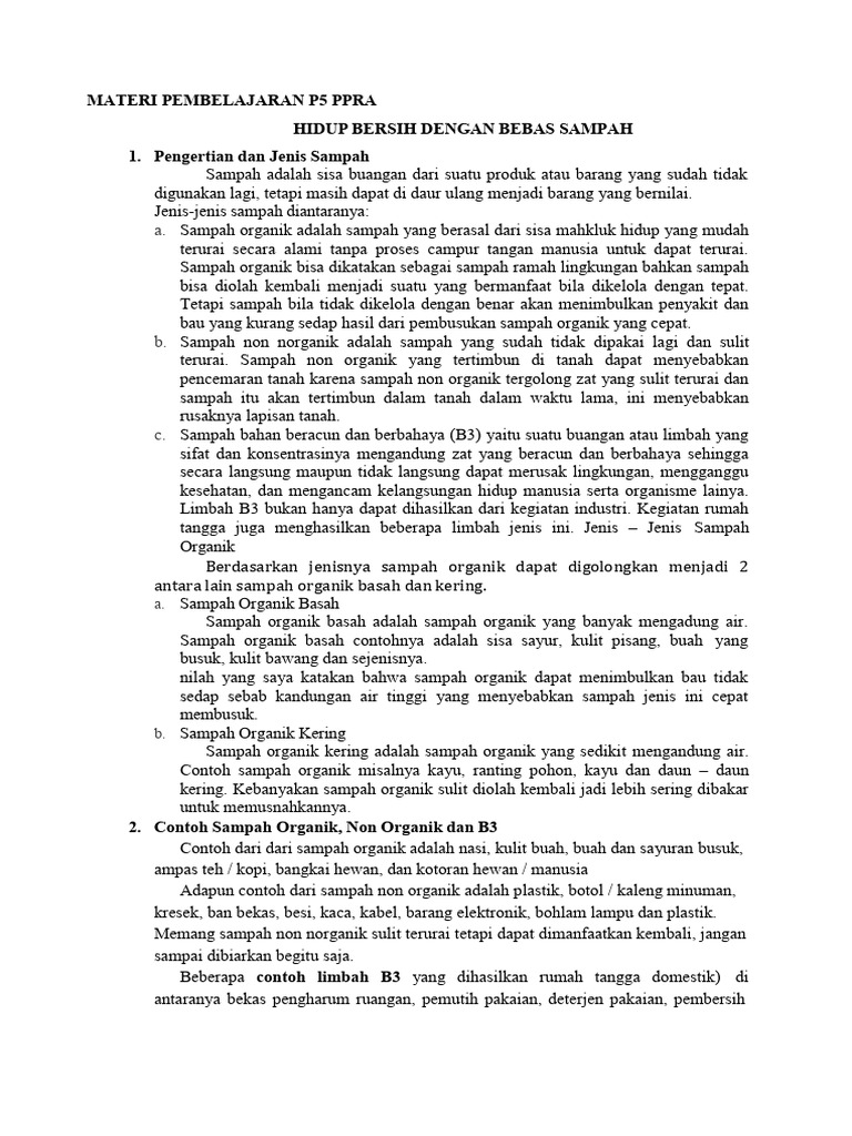 Instrumen P5 Dan Ppra Readyyy Upload | PDF
