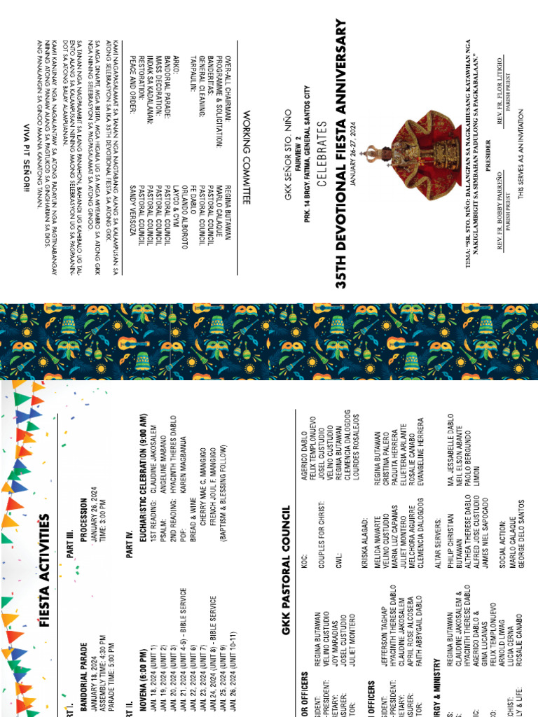 FIESTA PROGRAMME | PDF