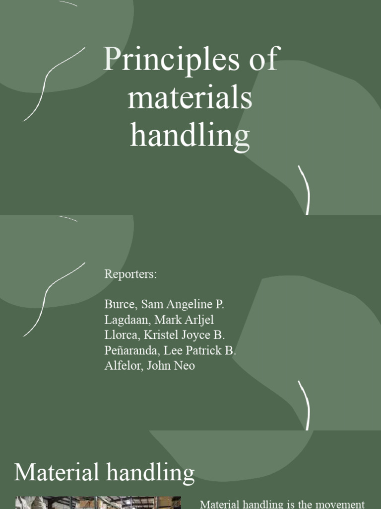 Material Handling Essentials | PDF | Warehouse | Automation