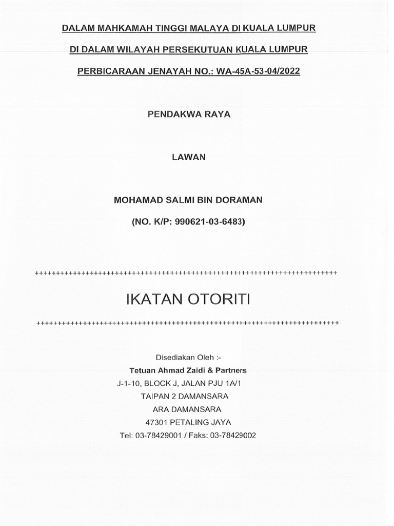 Ikatan Otoriti - Salmi Def | PDF