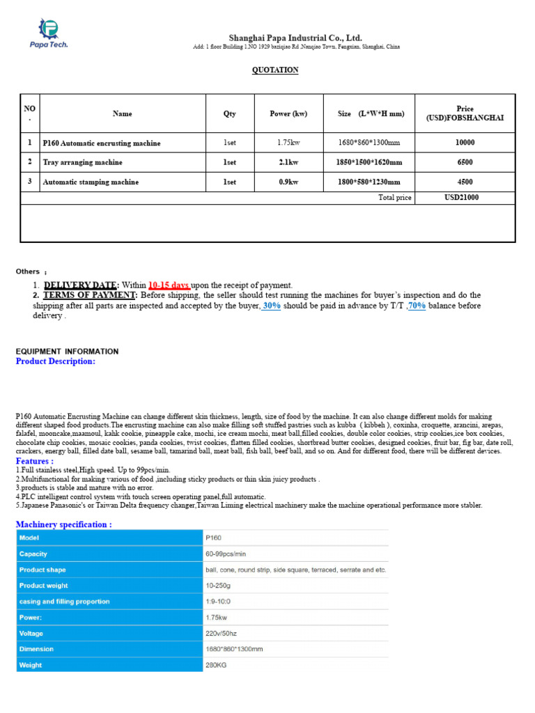 P160 Maamoul Production Line | PDF | Mains Electricity
