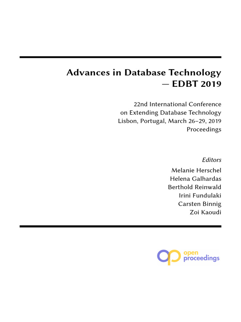 Proceedings | PDF | Database Index | Information Technology Management