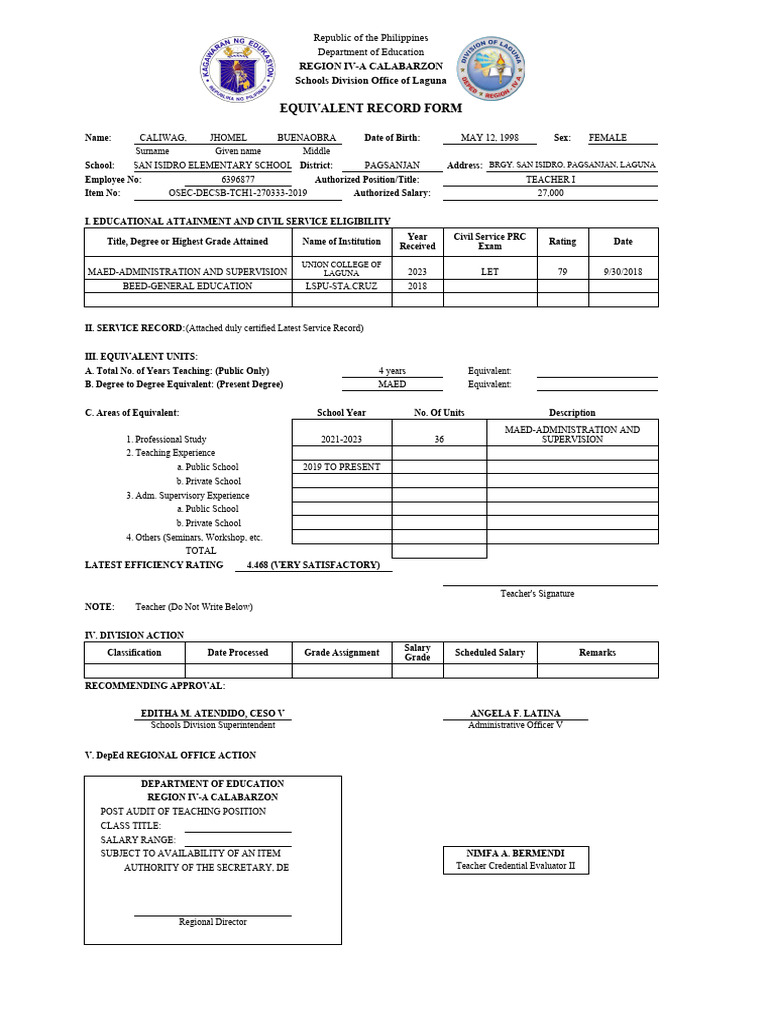 Erf 2023 Jhomel | PDF | Teachers