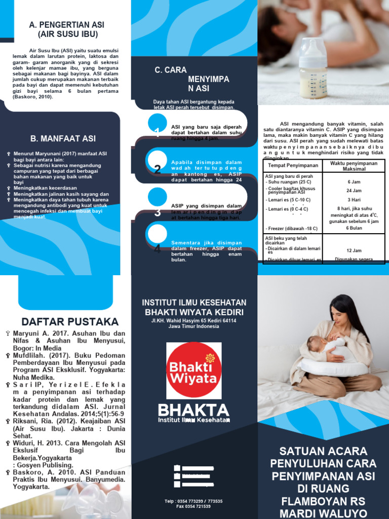 Poster Satuan Penyuluhan Penyimpanan Asi Rev | PDF