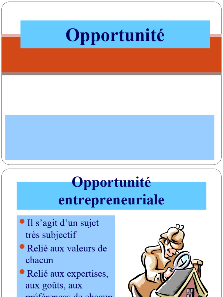 Opportunité | PDF | Affaires