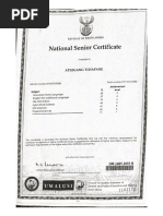 NSC Certificate Security Features | PDF | Student Assessment And ...