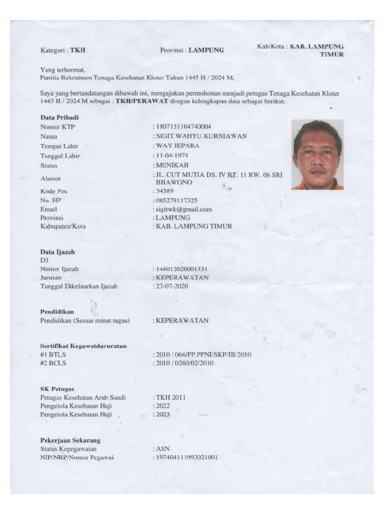 Pendaftaran Sigit | PDF