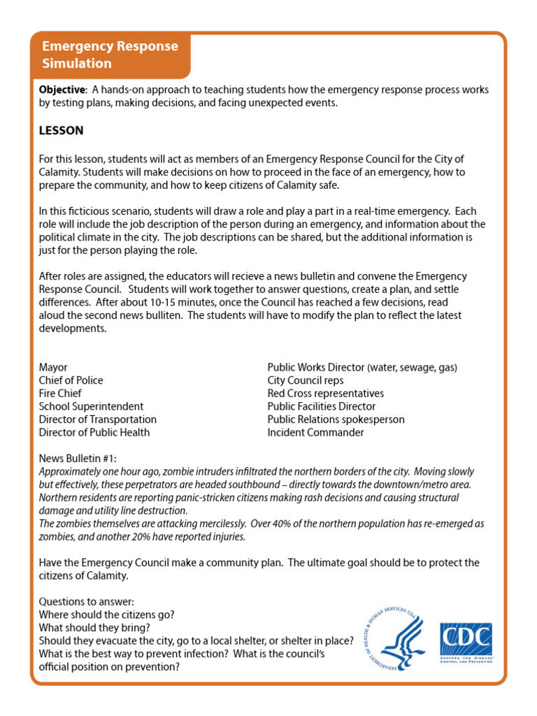 Emergency Response Simulation | PDF | Emergency Management | Emergency