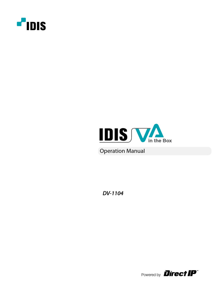Idis Va Box DV 1104 Manual Eng | PDF | Electromagnetic Interference | Waste Management