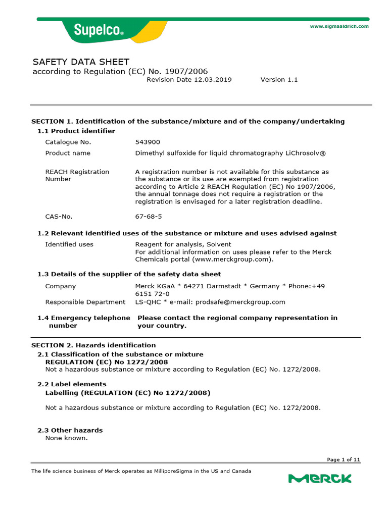 Dimethyl Sulfoxide | PDF