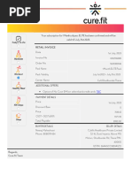 Cult Fit Invoice | PDF