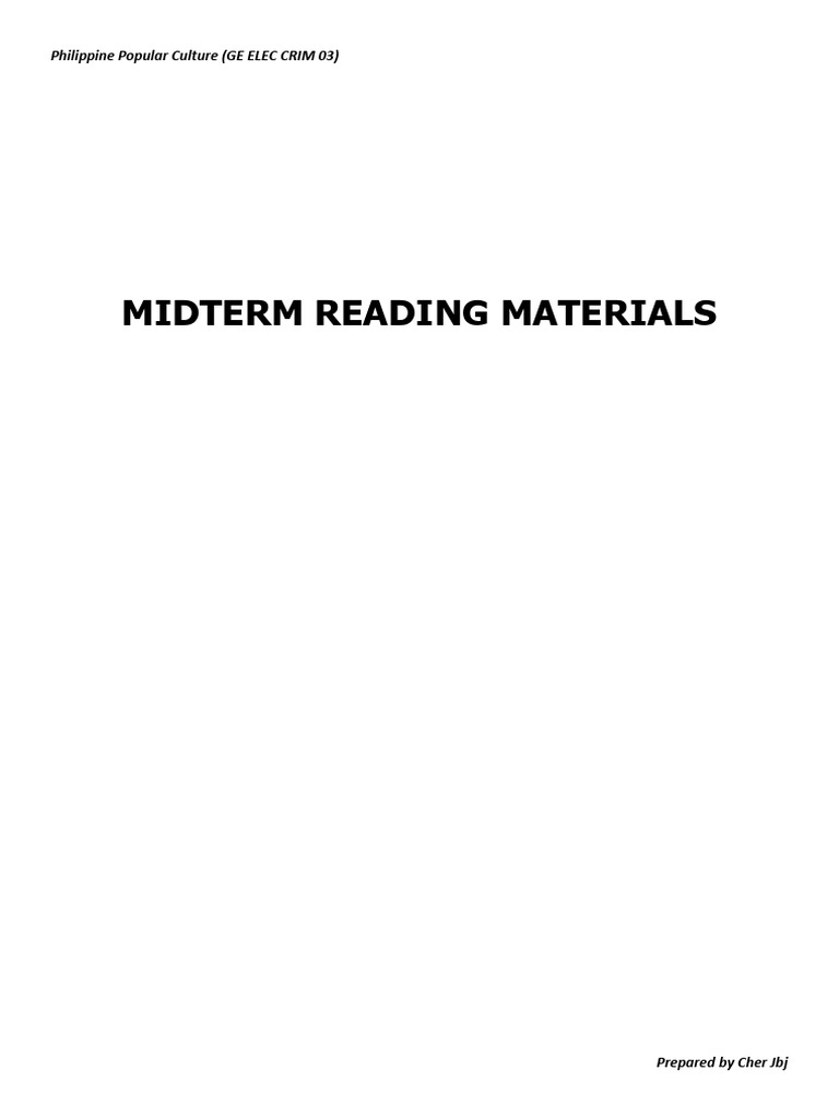 Midterm Reading Materials in PPC | PDF | Mass Media | Communication