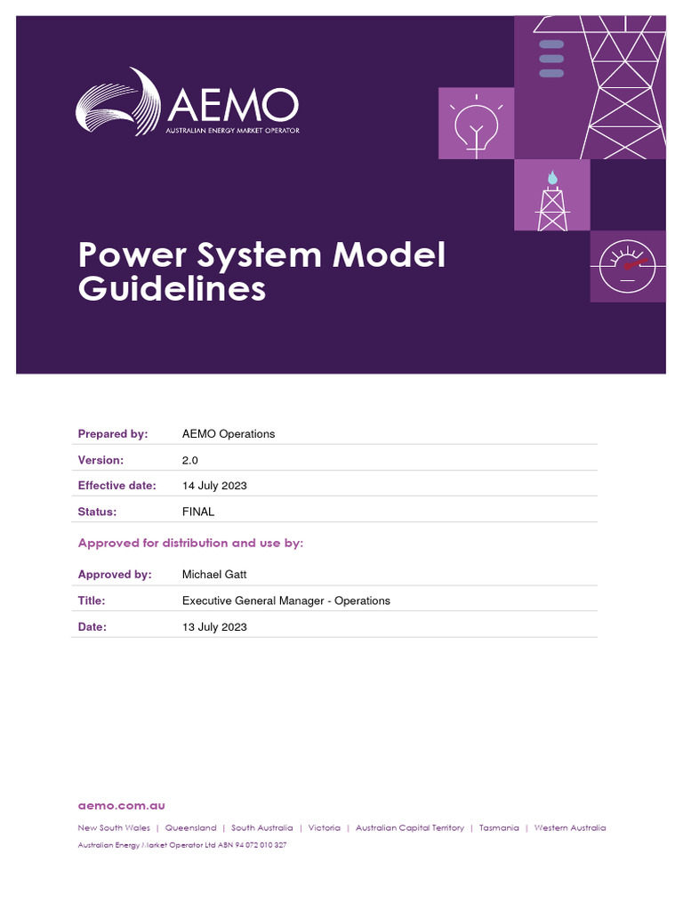 Power Systems Model Guidelines 2023 Published | PDF | High Voltage Direct Current | Transformer