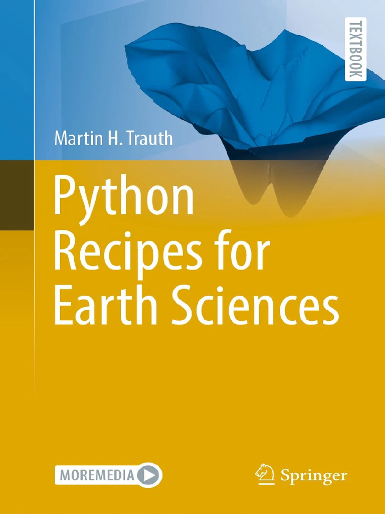 Springer Textbooks In Earth Sciences Geography And Environment Martin H Trauth Python