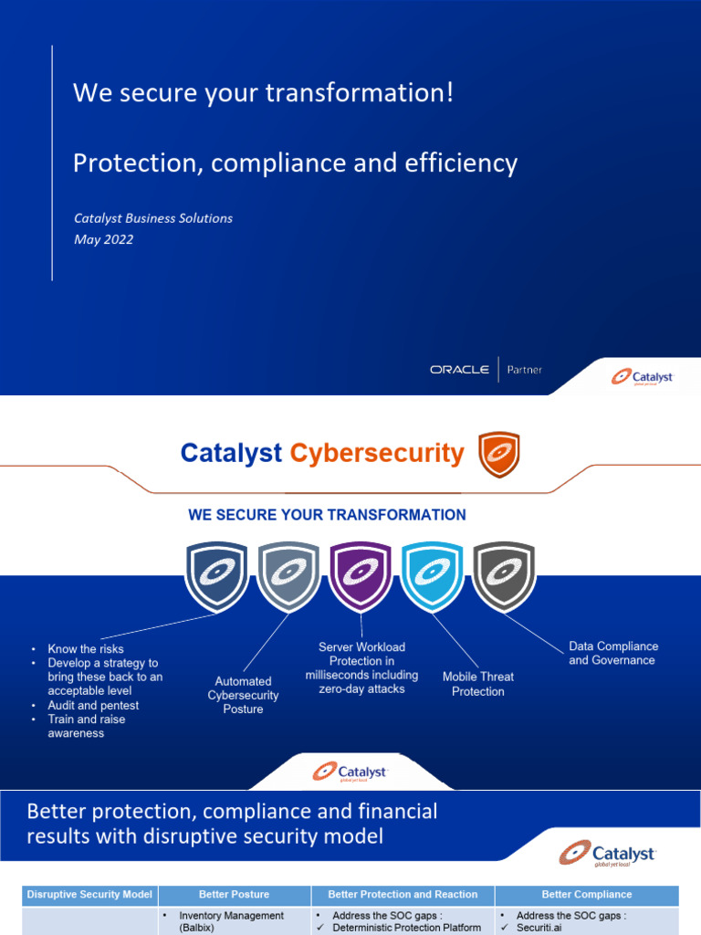 Catalyst - Cybersecurity Offerings - 050522 - ENG - v3 | Download Free ...